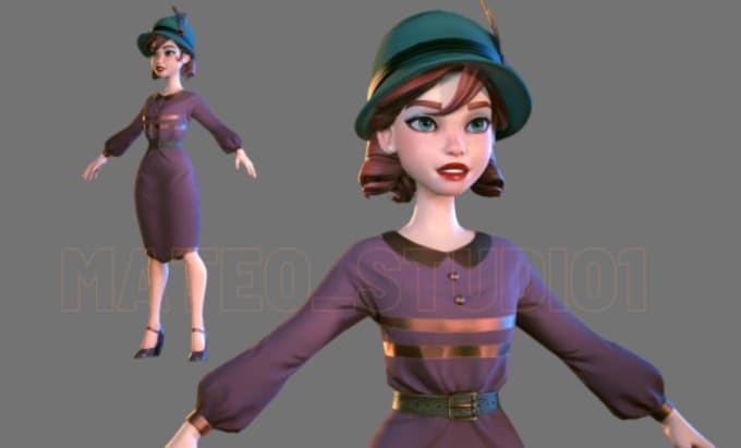 Create stylized 3d character modelling for your game or animation by ...