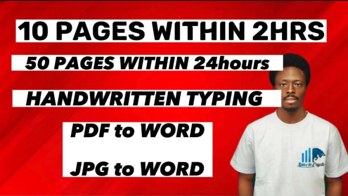 Do fast typing, retyping scanned documents, pdf conversion by Spicemuda ... Do fast typing, retyping scanned documents, pdf conversion by Spicemuda ...