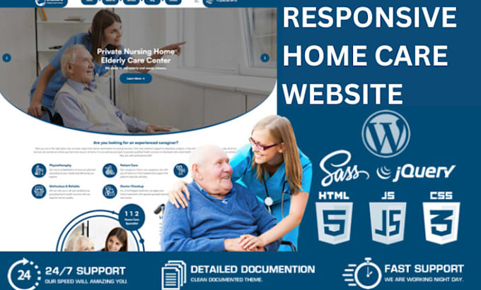 Home care website home care landing page home care home care website by ...