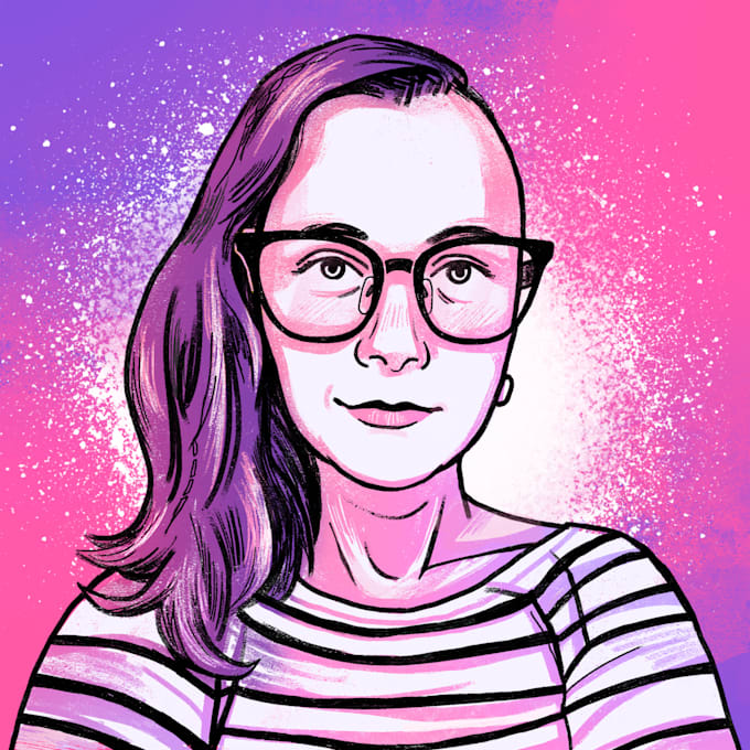 Draw digital sketch color portrait from your photo by Sokkota | Fiverr