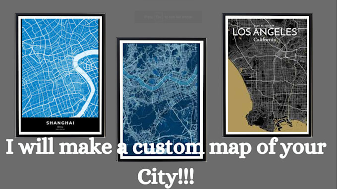 Make a custom map of your city by Vxnsanity | Fiverr