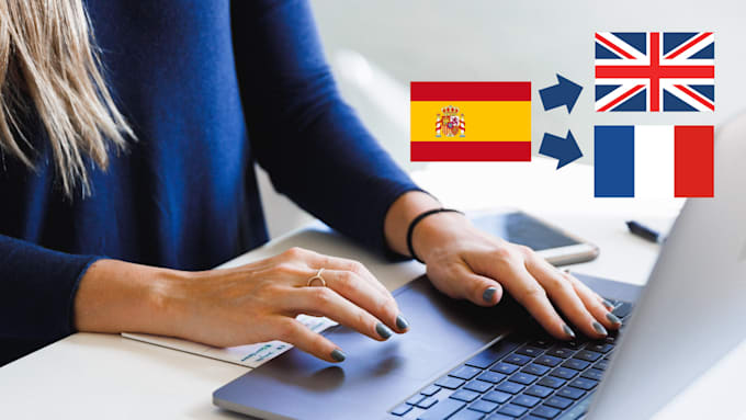 Translate from spanish to both english and french by Lexicalizer | Fiverr