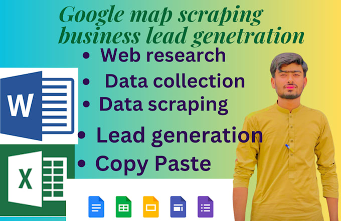 Google map scraping for business lead generation, excel work by Dataentry1174 | Fiverr