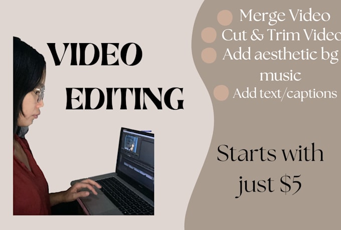 Cut, merge, and add bg music and captions to your video by Xxtin_ | Fiverr