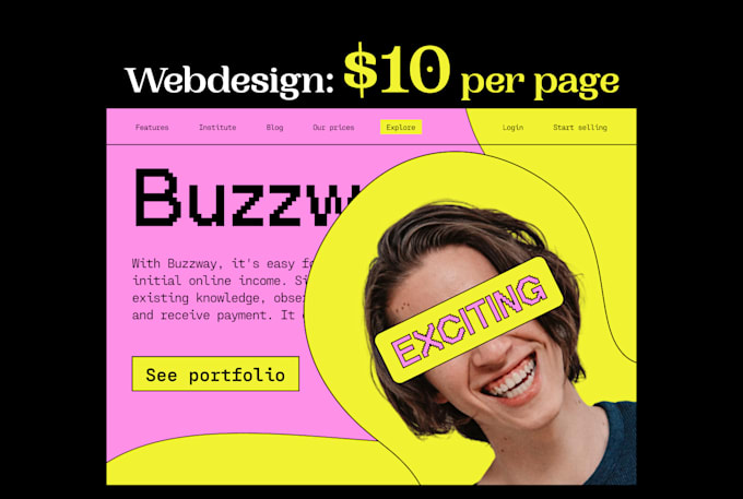 Create wireframe, prototype, design of your future website by ...
