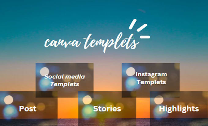 Design social media post, canva templates, logo, highlights, by Insha ...
