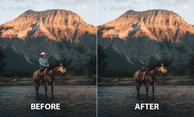 Extend or remove person, objects, edit photo using photoshop by Kemaszaki | Fiverr