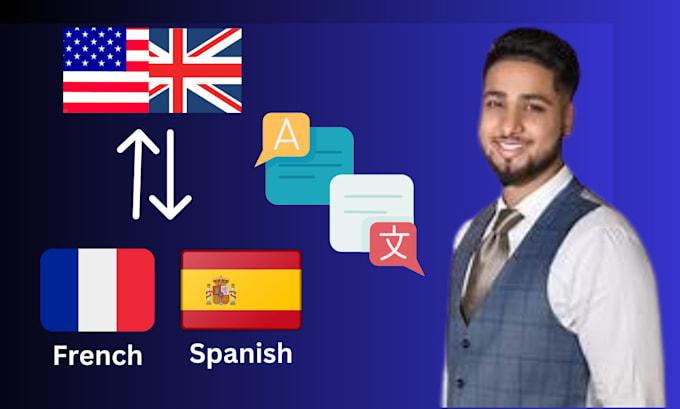 Manually translate english to spanish, french and vice versa by ...