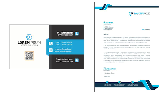 Provide professional business cards design services with qr code by ...