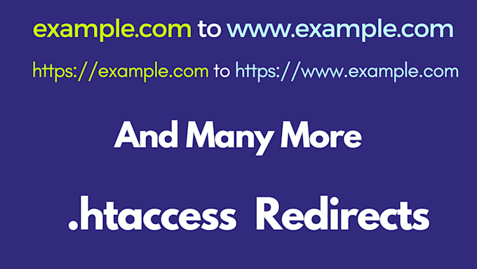 Do Any Type Of Redirection With Htaccess By Geekfinity Fiverr