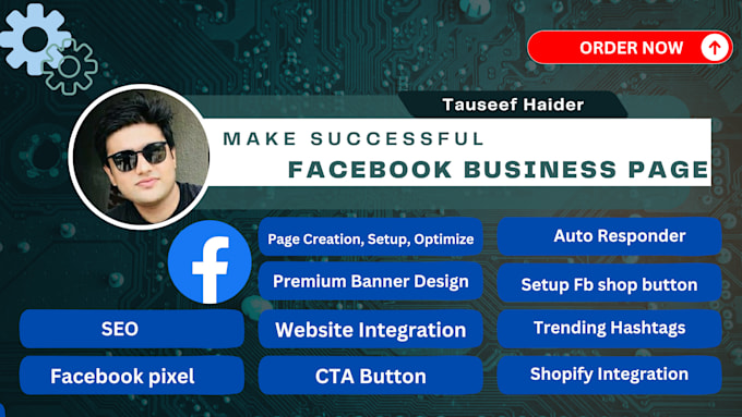 Create, setup and design professional facebook business page by ...