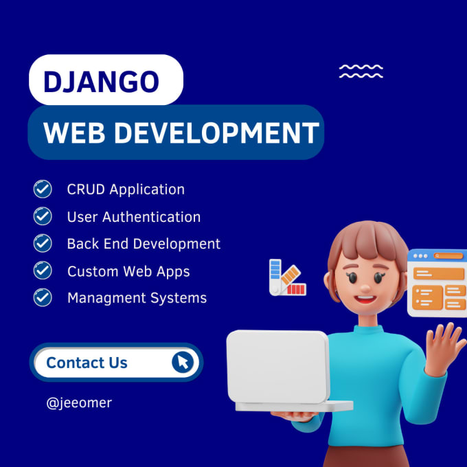 Create secure and efficient django web applications by Jeeomer | Fiverr Create secure and efficient django web applications by Jeeomer | Fiverr