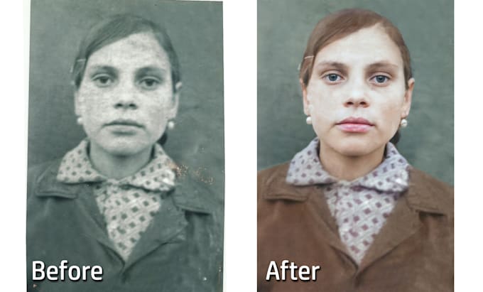 Restore, colorize, upscale and enhance your old photo by Tony_600 | Fiverr