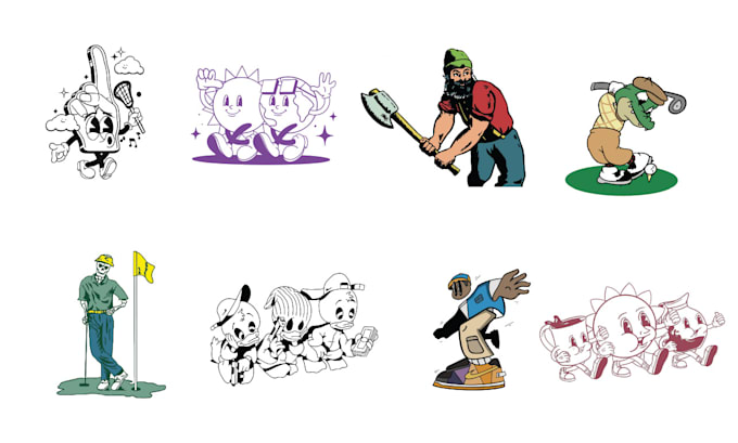 Draw a custom cartoon logo by Nolantr | Fiverr