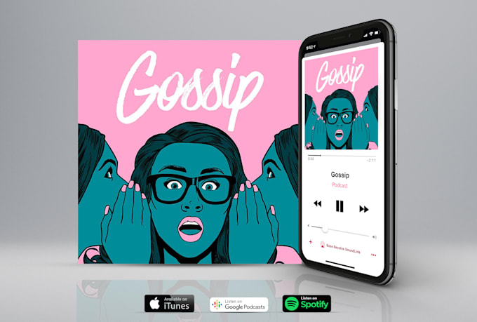 Design elegant podcast cover art, podcast logo and social media kit by ...