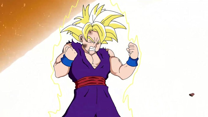 Create 2d japanese anime style, 2d anime fighting scene, 2d anime video ...