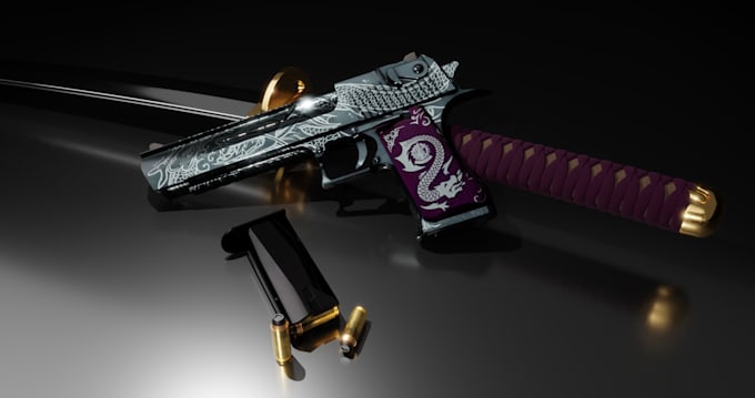 Create a 3d render of your counter strike skin by Xcalib_r | Fiverr