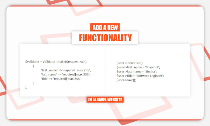 Add a new functionality in laravel website by Ershyamol | Fiverr