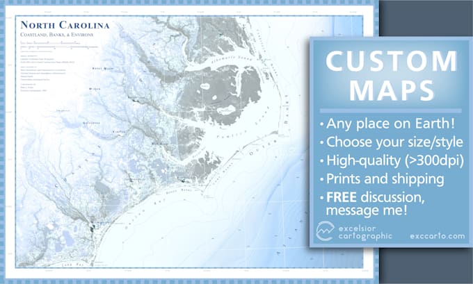 Make you a realistic custom map of any place on the planet by Exccarto ...