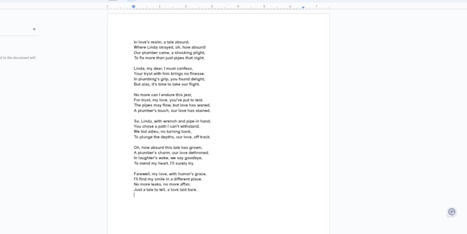 Create a short funny break up poem by Mighty_bean | Fiverr