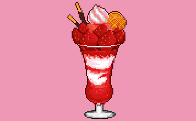 Draw yummy pixel food for you by Fansongart | Fiverr