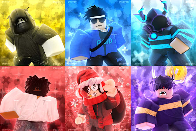 Design a colored roblox profile picture for your pfp by Bluzare | Fiverr