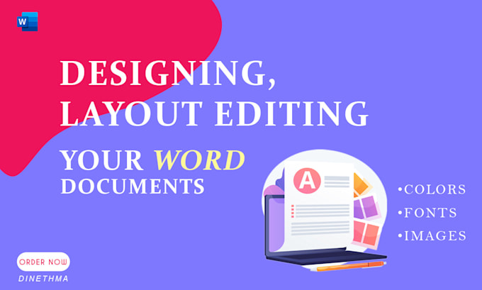 Design, edit ms word documents and pdf by Dinethma06 | Fiverr