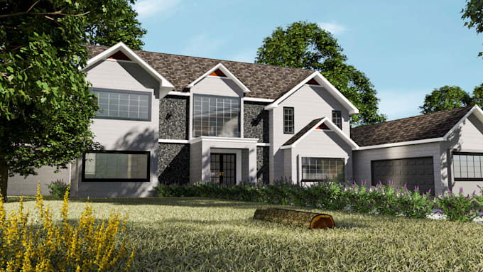 Design architectural 3d modeling and realistic rendering by Shahelafarhana | Fiverr