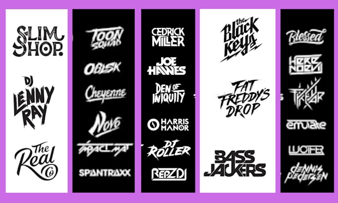 Do wordmark logo design, dj, band, edm, music producer y2k hip hop ...