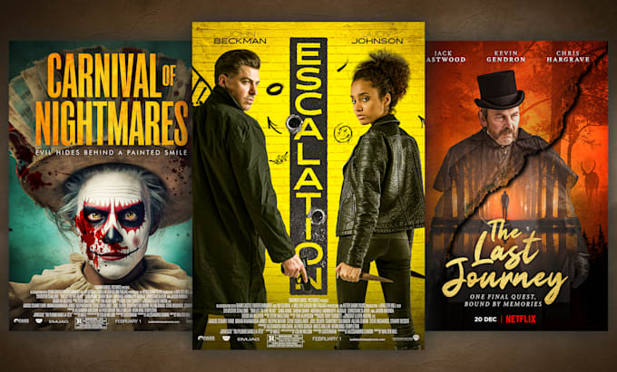 Design stunning movie poster designs, short film by Safeerr_ahmed | Fiverr