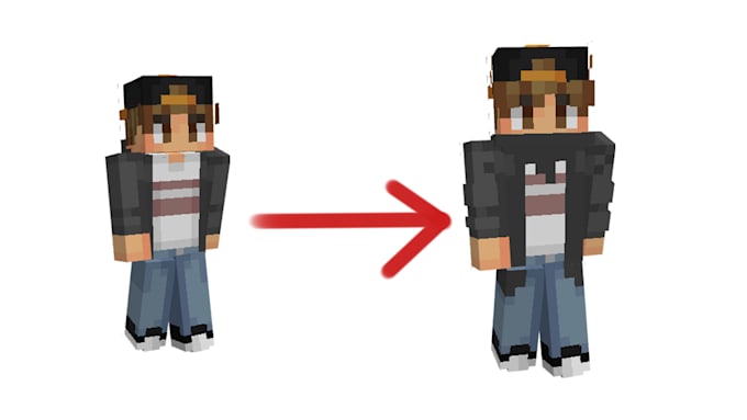 Improve your minecraft skin by Petr_domrdal | Fiverr