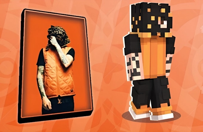 Create a custom premium minecraft skin for you by Skilledstudio01 | Fiverr