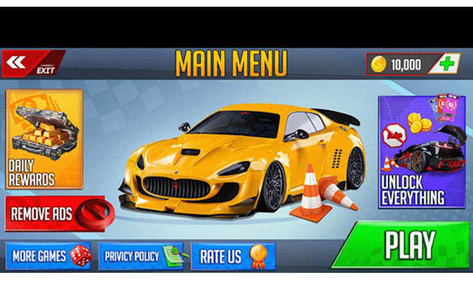 Design creative game ui and ux with complete game design by Sajawald1 ...