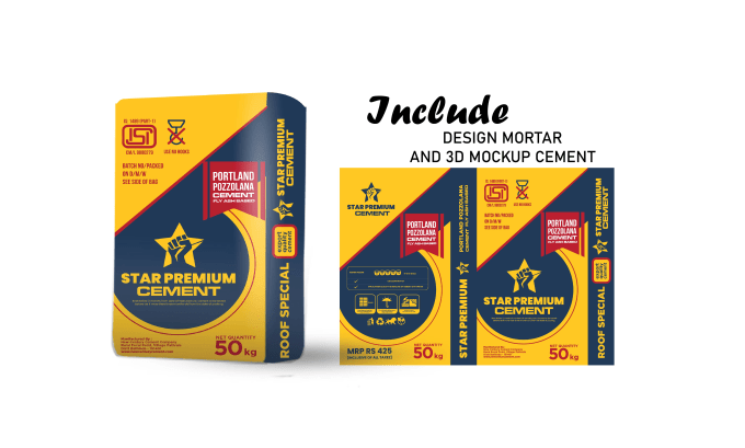Do packaging bag cement adhesive design an 3d mockup by Feliciaimanuela ...