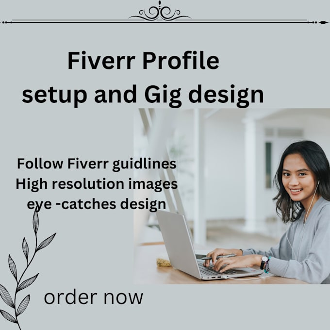 Design fiverr profile and gig design by Saniaabbas993 | Fiverr