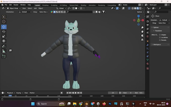 Do custom vrchat furry avatar model vr nsfw vrc character fursona vtuber 3d rig by Amshuff | Fiverr