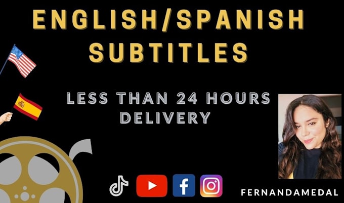 Add english or spanish captions to your videos by Fernandamedal | Fiverr