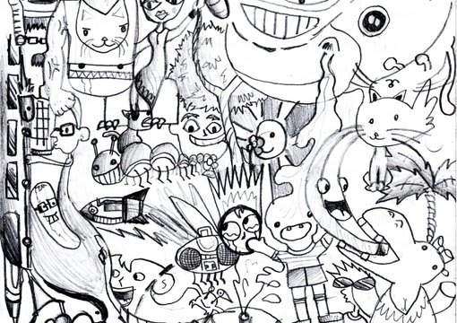Draw a crazy, surreal doodle or cartoon by Jorge123c | Fiverr