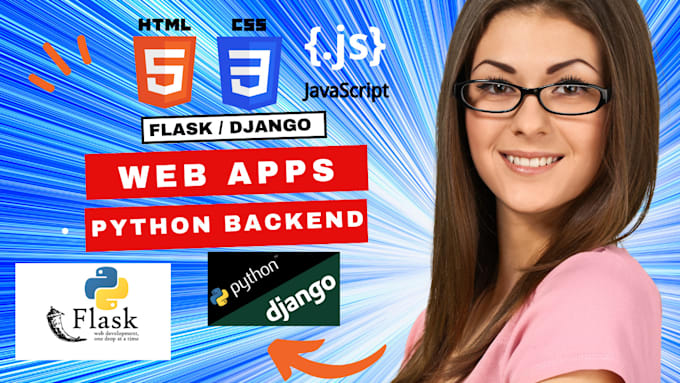 Develop full stack web application with flask or django by Promiseland ...