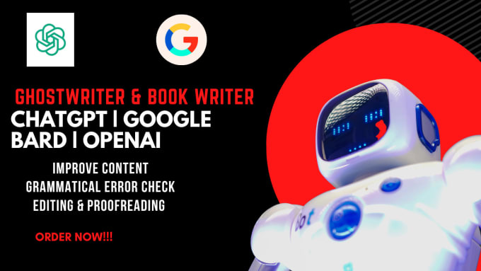 Ghostwrite your ebook using chat gpt, openai google bard by Akinsmercy123 | Fiverr