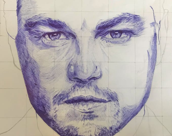 Create a detailed ballpoint pen portrait by Alroyp10 | Fiverr