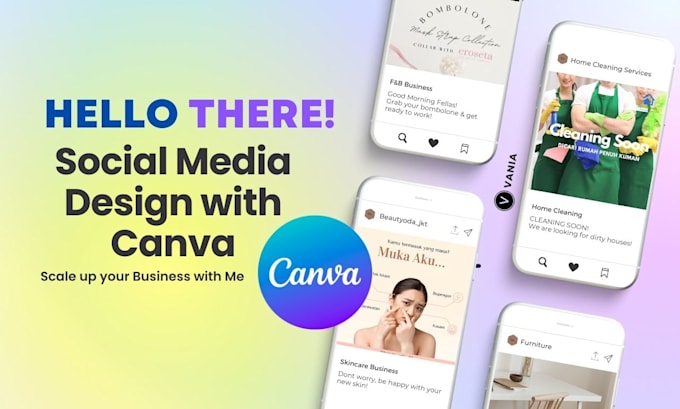 Create social media post by using canva by Vania989 | Fiverr