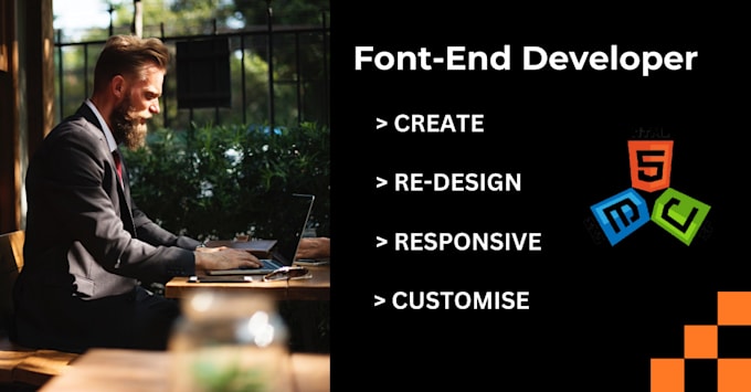 Design and develop website using html css bootstrap and js by ...