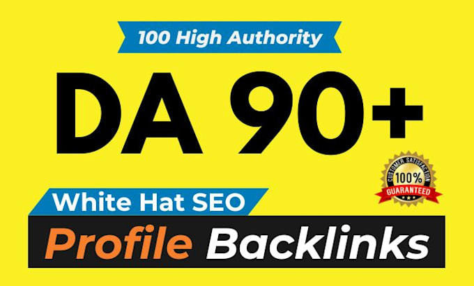 Build 100 seo profile backlinks with high da authority manual link ...