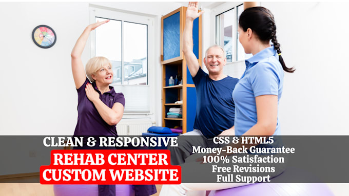 Build rehab, rehabilitation center website, landing page by Viksa81 | Fiverr