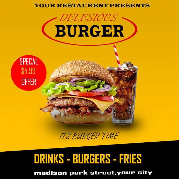 Do a perfect high quality poster design for your business by Hazem ...