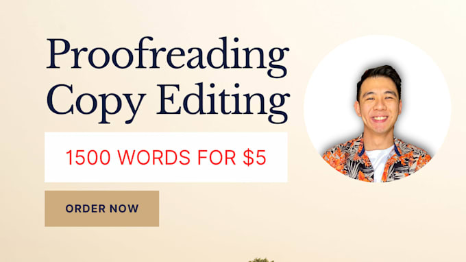 Be your efficient and affordable proofreader and copy editor by Oliver ...