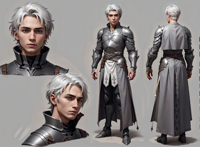 Make a concept art for 4 oc using stable diffusion by Nopizera | Fiverr