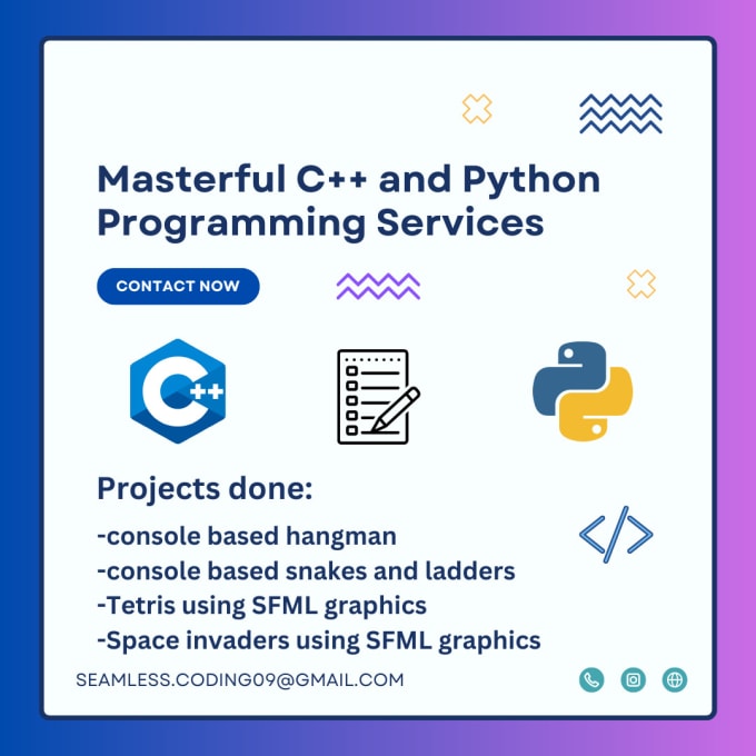 Be Your Coding Wizard For Anything Related To Cpp And Python By Seamless Coding Fiverr