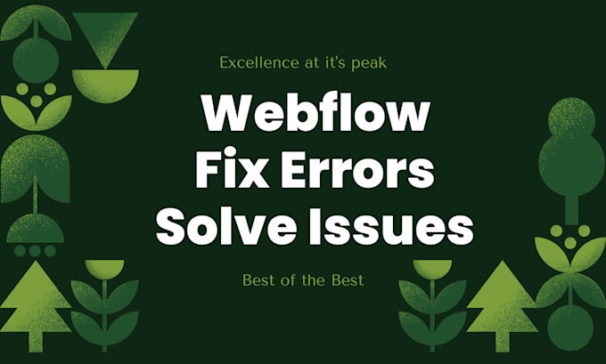Customize webflow with code design shopify website fix webflow errors code by Kyleecooper | Fiverr